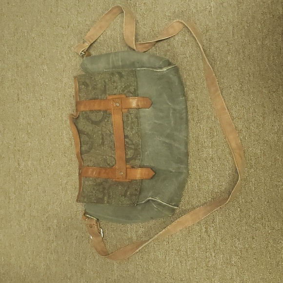 Mona B | Bags | Mona B Upcycled Messenger Bag | Poshmark